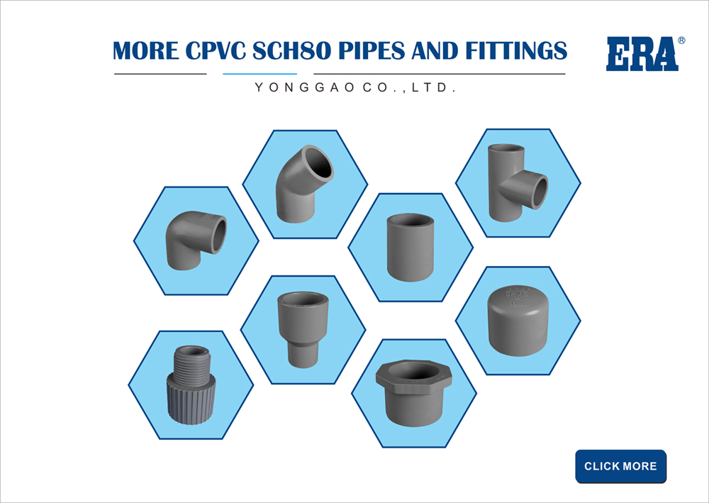 CPVC SCH80 PRESSURE PIPES AND FITTINGS from China Manufacturer - ERA ...